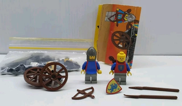 LEGO 6012 CLASSIC Castle Knights Siege Cart Minifigure 1986 Miss x2 ...