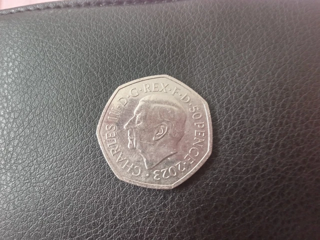 2022 DEC 50P COIN KING CHARLES Ill CORONATION UNCROWNED HEAD RARE ...