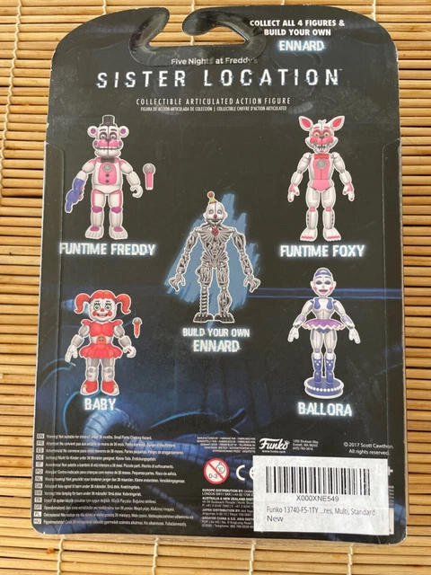 FIVE NIGHTS AT Freddy’s Baby Sister Location Action Figure Funko Ennard ...