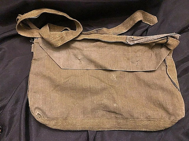 EQUIPEMENT MILITAIRE SAC besace musette ww2 toile kaki EUR 75,00 ...