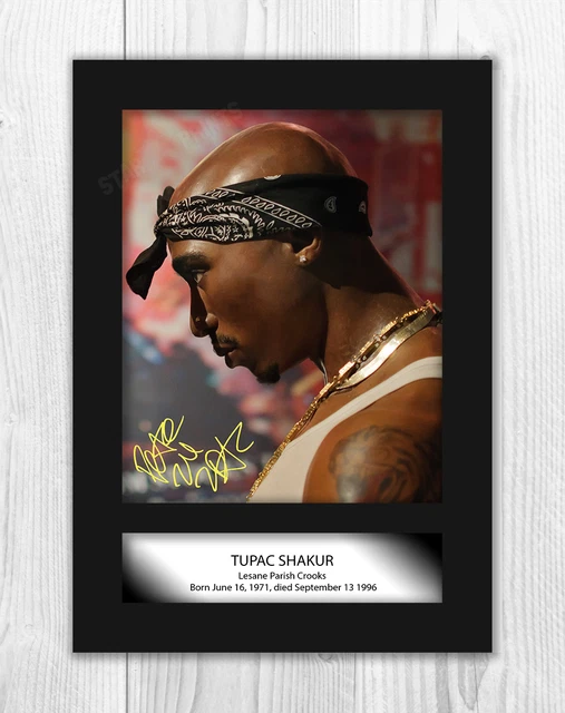 TUPAC SHAKUR A4 reproduction autograph photograph picture with choice ...