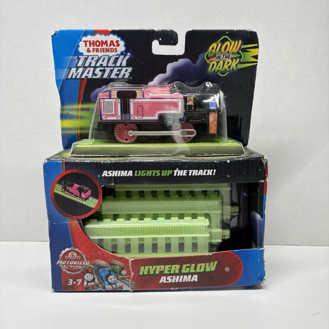 THOMAS & FRIENDS Hyper Glow ASHIMA Trackmaster Motorized Glow In The ...