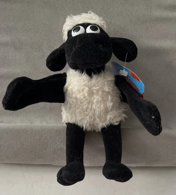 WALLACE AND GROMIT Shaun The Sheep Finger Puppet Soft Plush Toy 6” Tag ...