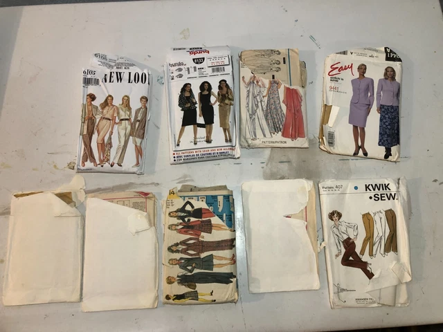VINTAGE PATTERNS: VARIES sizes, designs, and brands (see-sew, Kwik sew ...