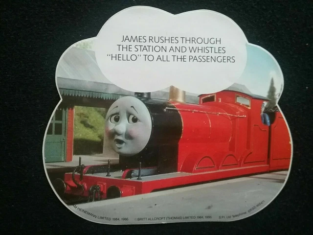 THOMAS THE TANK ENGINE , JAMES STICKER DOOR/WALL STICKER ***(See photos ...