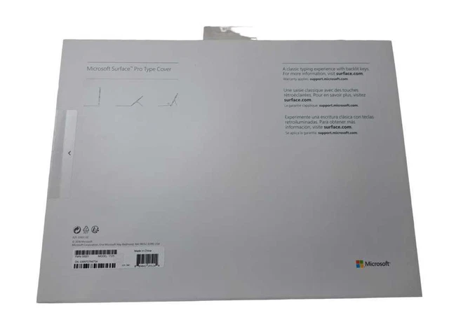 NEW | MICROSOFT Surface Pro Type Cover Keyboard - Black | Model 1725 Q ...