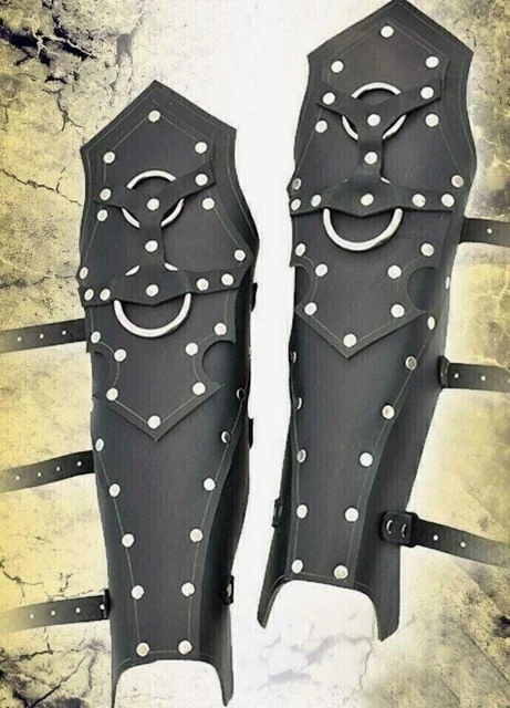 DGH NECROMANCER GREAVES Leather Armor for LARP and Cosplay EUR 140,12 ...