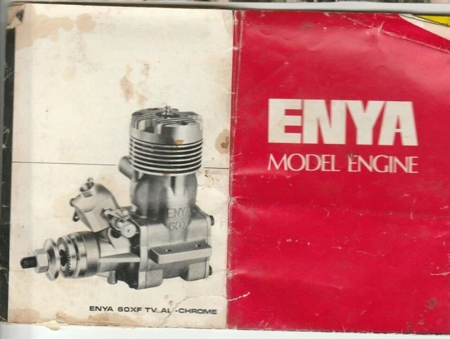 ENYA MODEL ENGINE leaflet - catalogue, specifications and operation instructions £4.99 - PicClick UK