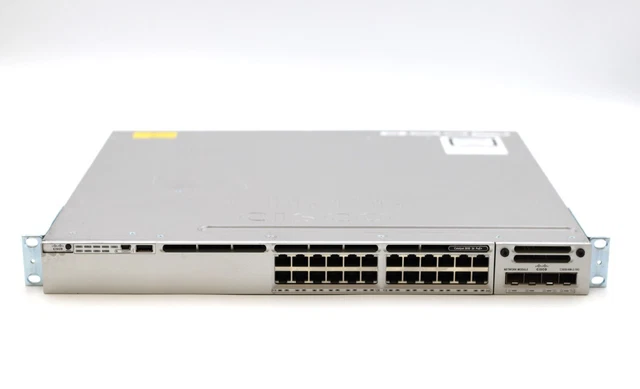 CISCO CATALYST 3850 24-Port Network Switch W/Module P/N: WS-C3850-24P-L ...