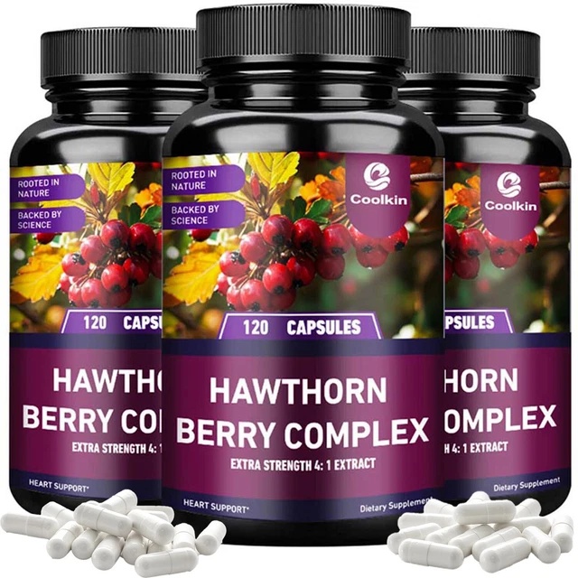 HAWTHORN BERRY COMPLEX 1330mg - Cardiovascular Health, Blood Pressure ...