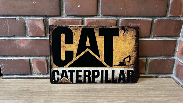 PLAQUE MÉTAL VINTAGE Caterpillar 9180 - PLAK2L EUR 9,00 - PicClick FR