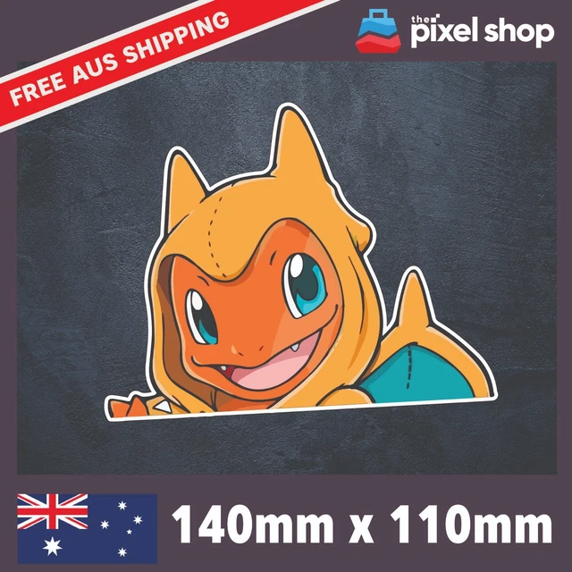 CHARMANDER FUNNY PEEKIN Sticker Bumper Pokemon style 4x4 4wd Car Decal ...