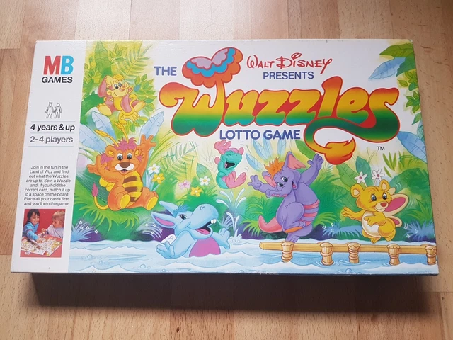 VINTAGE MB GAMES 1985 Disney The Wuzzles Lotto Family Board Game- 1 ...