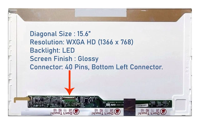 HP PAVILION DV5-6000 DV5-6116EG 15,6" RICAMBIO SCHERMO LCD 1366 x 768 ...