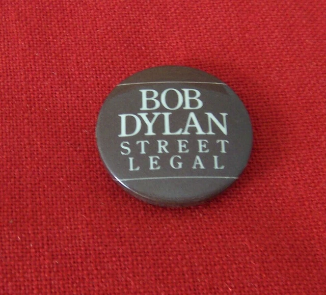 BOB DYLAN STREET Legal Album Original 1970'S Vintage Metal Pin Badge ...