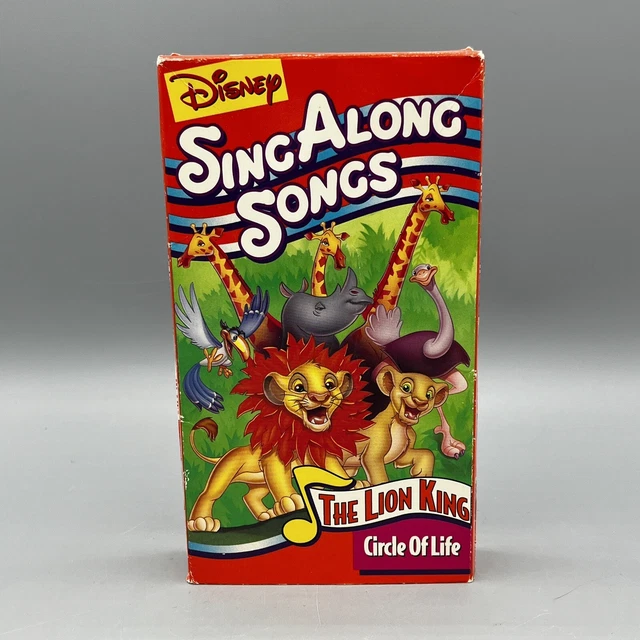 DISNEY'S SING ALONG Songs "The Lion King: Circle of Life" VHS Tape - C ...