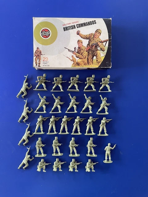 AIRFIX TOY SOLDIERS Boxed British Commandos 1/32 Scale WW2. Full Set. £ ...