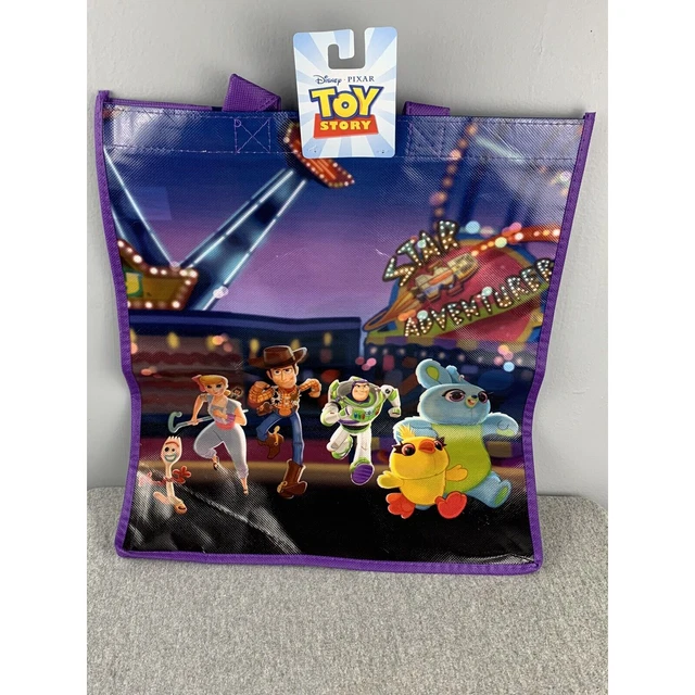 NEW DISNEY PIXAR Toy Story Reusable Eco Purple Shopping Tote Bag with ...