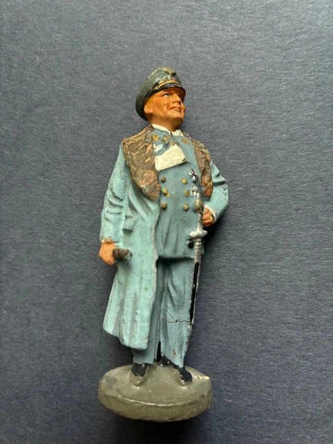 LINEOL /ELASTOLIN . German historical figure with porcelain head ...