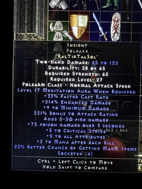 D2R DIABLO 2 Resurrected Non Ladder Insight Mercenary 17/5 Pc&XBOX&Ps4 ...