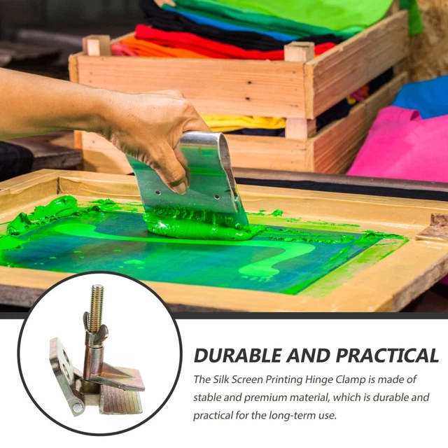 2PCS SILK SCREEN Printing Machine Galvanized Hinge Clamp for Fixing ...