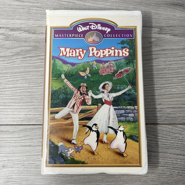 MARY POPPINS (VHS Tape, 1998, Clamshell) Walt Disney Masterpiece ...