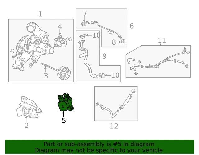 GENUINE GM TURBOCHARGER Wastegate Regulator Solenoid Valve 55599331 $51 ...