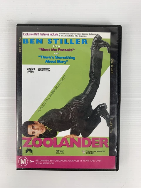 ZOOLANDER MOVIE DVD R4 Comedy Ben Stiller Owen Wilson Mint Disc $8.97 - PicClick AU