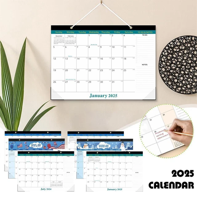DESK CALENDAR WITH Corner Guard - 2025 - Wall Calendar I6B8 £12.58 ...