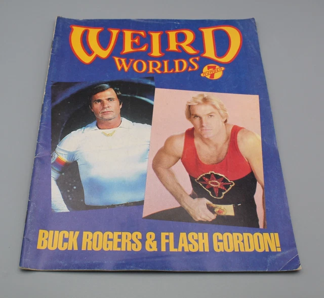 VINTAGE WEIRD WORLDS Magazine No. 7 Buck Rogers Flash Gordon Scholastic ...