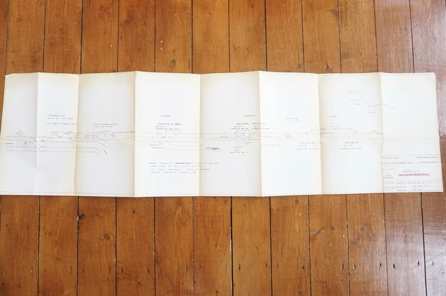 1971 CRANFORD RAILWAY Track Map Signalling Sidings Diagram £19.99 ...