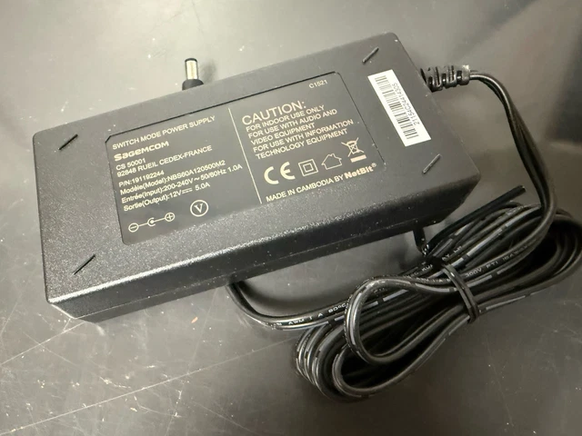 SAGEMCOM CS 50001 MODEL NBS60A120500M2 POUR DECODEUR TV ORANGE Neuf EUR ...