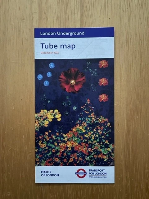 LONDON UNDERGROUND TUBE Map - NEW December 2023 - 3 Pack - TFL Current ...