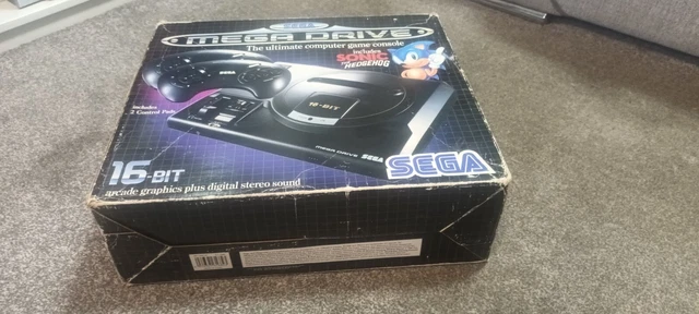 SEGA MEGA DRIVE Console MKI Sonic Edition Boxed & Complete PAL *Tested ...