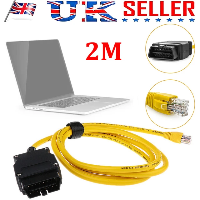 E-SYS ICOM ENET Ethernet OBD2 Interface Diagnostic Cable Coding For BMW ...