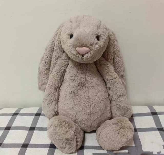 JELLYCAT MEDIUM KHAKI drooping ear rabbit doll birthday gift (with ...