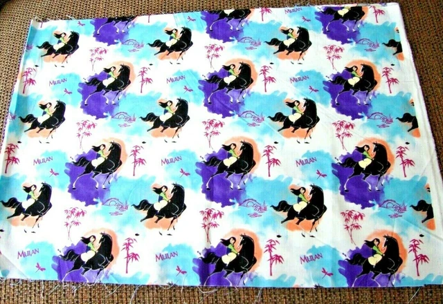 DISNEY'S MULAN FABRIC Remnant - Approx. 15" x 42" $9.99 - PicClick CA