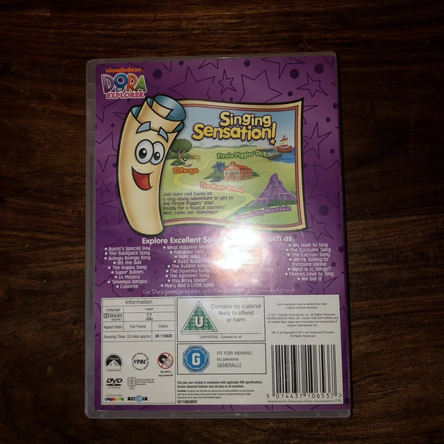 DORA THE EXPLORER Singing Sensation DVD Sing Along / Dance to the ...