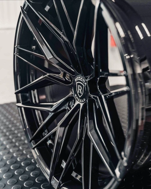 20” ROHANA RFX17 Gloss Black Wheels Rims For Audi R8 20X9 & 20X11 EUR 2 ...