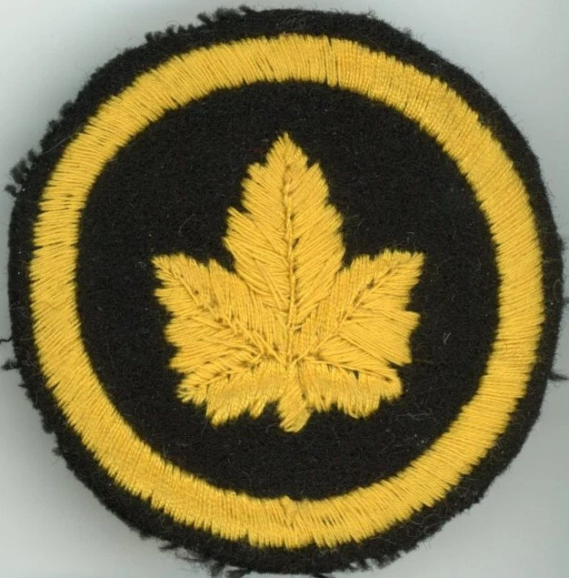 CANADIAN MILITARY HEADQUARTERS, Forces Overseas Ww2 Embroidered Arm ...