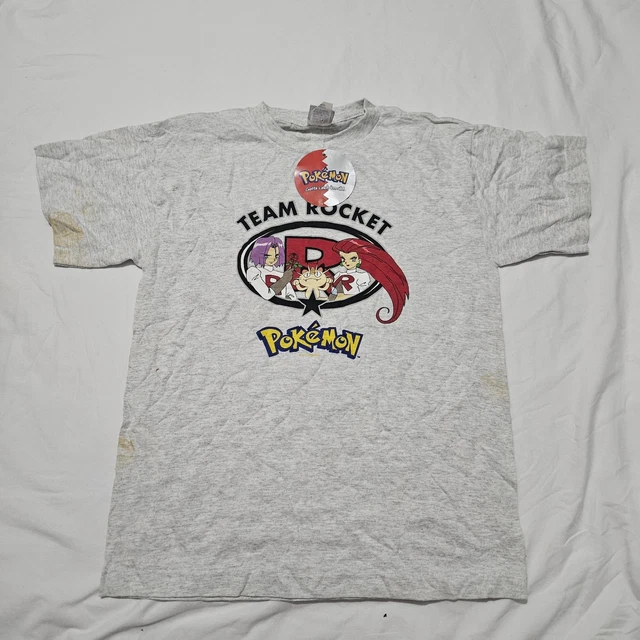 VINTAGE 1990S POKEMON Team Rocket Anime Youth T Shirt Size Large $27.76 ...