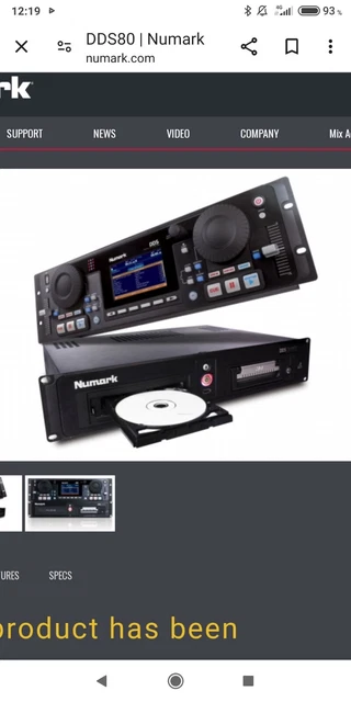 NUMARK DDS80 WITH 80gb And Dvd Drive In Rack. £149.00 - PicClick UK