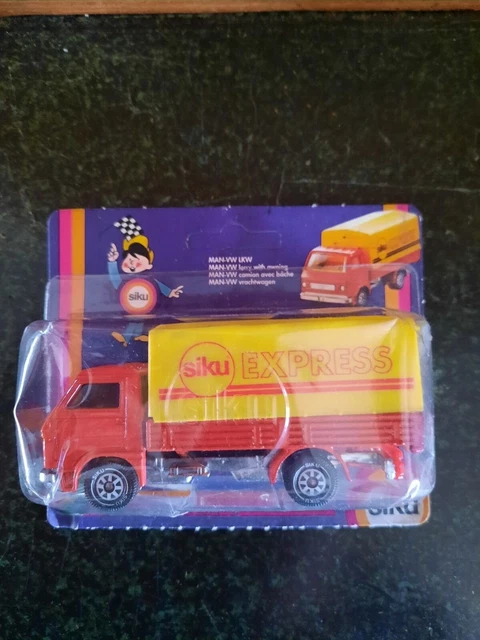 SIKU 1625 FLAGGENMÄNNCHEN MAN-VW LKW Siku EXPRESS original in OVP EUR ...