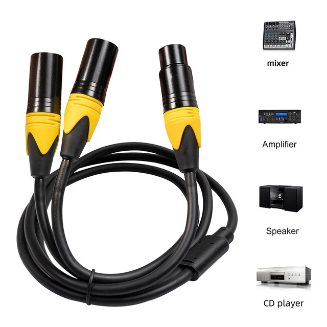 CABLE S PARATEUR XLR robuste femelle XLR 2 males connecteurs XLR 3 ...