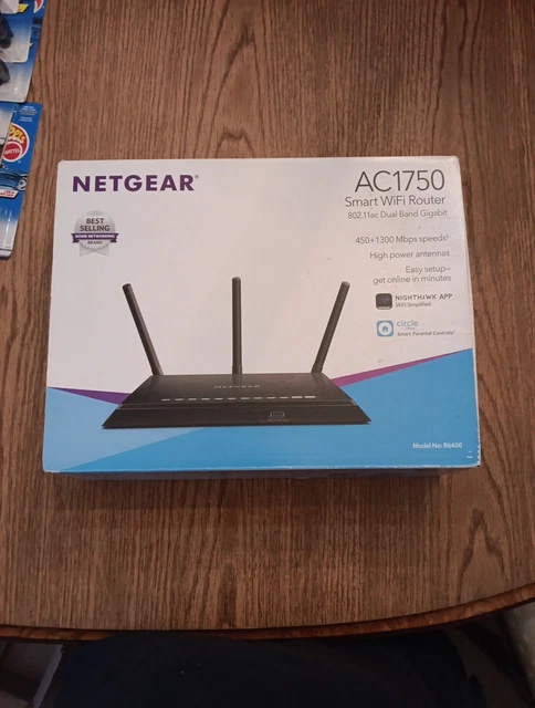 NETGEAR NIGHTHAWK AC1750 Smart Wi-Fi Router R6400 [AC1750] Black ...