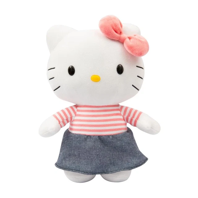 HELLO KITTY, PELUCHE, 30 cm, Modèle Robe Denim, pour Les Enfants dès 3 ...