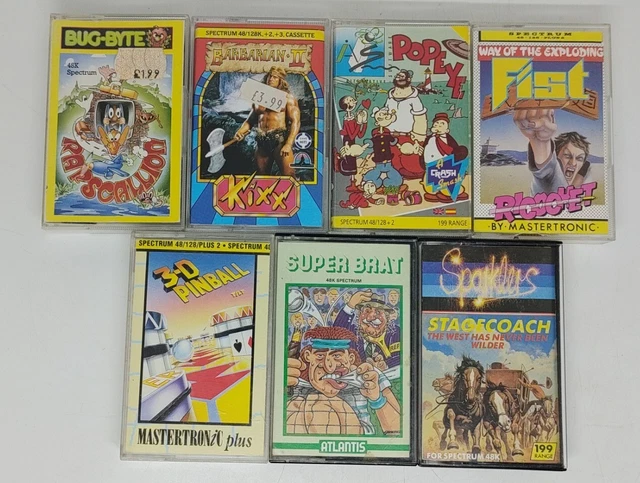 ZX SPECTRUM TAPE Games x 7 RARI 1° Numero Completo Funzionante EUR 35 ...