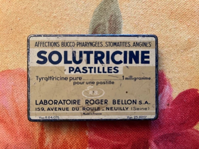ANCIENNE BOÎTE EN métal/tôle - Pastilles Solutricine EUR 5,00 - PicClick FR