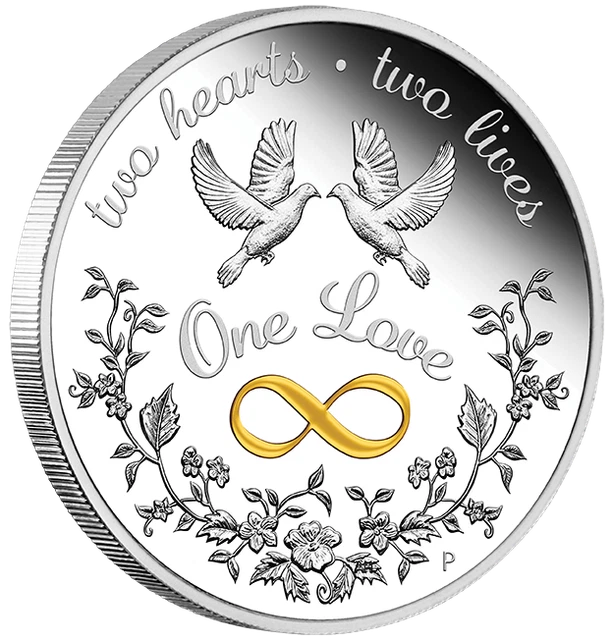 2023 ONE LOVE 1oz Silver Coloured Proof Coin in Presentation Case, COA ...