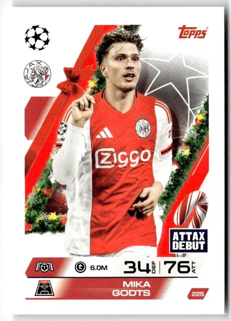 TOPPS MATCH ATTAX CL 2025-26 N° 225 Mika Godts Début Spécial De Noël EUR 1,81 - PicClick FR